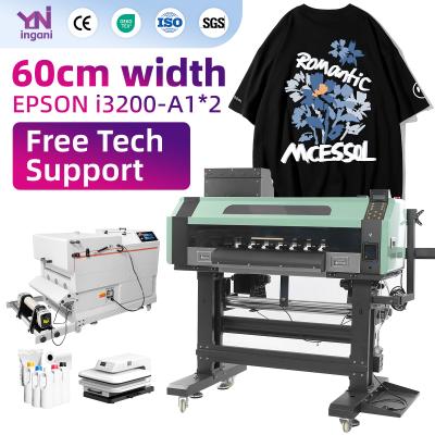 China Wireless UV Drying Digital DTF Printer with 60cm Print Width and EPSON i3200-A1 Print Head for sale