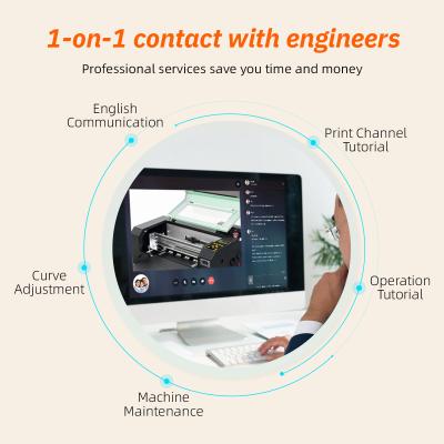 China Full-Automatic DTF Printer with EPSON i1600-A1*2 Print Head and 1 Year Warranty for sale