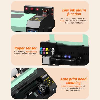 China Full-Automatic DTF Printer Machine with 1 Year Warranty Win7/Win10/Win11 Compatible and CMYK+White Print Color for sale
