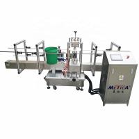 China Automatic Round Container Labeling Machine For Paint Pail for sale