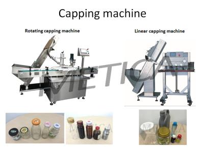 China Rotary Type Automatic Glass Bottle Sealing And Capping Machine 2000bph for sale