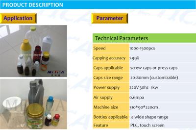 China Engine Oil Bottle Linear Automatic Screw Capping Machine Pressing And Screw Cap for sale