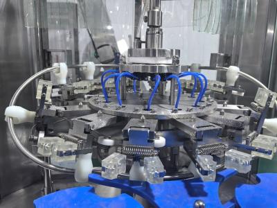 China Rotary typr bottle rinsing machine with air and water washing for sale