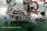 China Semi automatic sticker round bottle labeling machine for sale