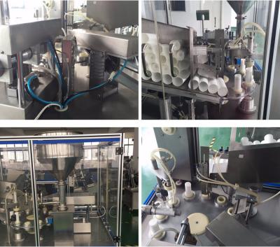 China PLC Aluminum Tube Filling And Sealing Machine With 0.6MPa Air Supply for sale
