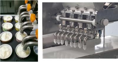 China Multifunctional Dough Pastry Filling Machine 8 Nozzles 2000BPH-3000BPH for sale