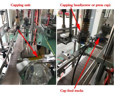 China 1kw Linear Automatic Screw Capping Machine 99% Accuracy For Press Cap for sale