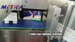 Efficient Multi 3 Sides Box Labeling Machine