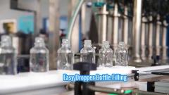 Automatic glass dropper bottle filling line