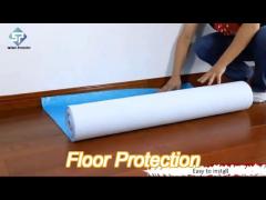 white adhesive floor protector felt fleece tear resistant