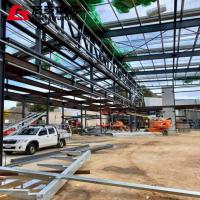 China Prefabricated Steel Structure School Building with 200,000 Ton Annual Capacity and 15MT Crane Options for sale