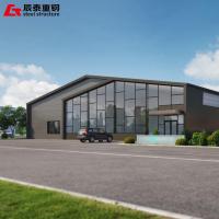 China Prefab Steel Structure Workshop Frame 60m Clear Span Q235B Q345B Industrial Building for sale