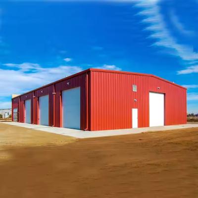 China Large Span Metal Steel Structure Warehouse Building With Aluminum Alloy Windows for sale