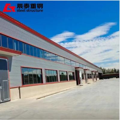 China Edificio industriale prefabbricato con struttura in acciaio zincato ad alta efficienza con trave a H for sale
