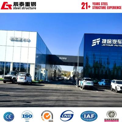 China Steel Structure Car Showroom with Thermal Insulation and Long Span for sale