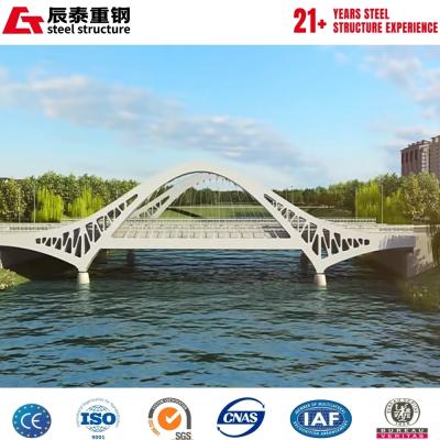 China Custom Steel Truss Bridge with Hot-Dipped Galvanized Finish for sale
