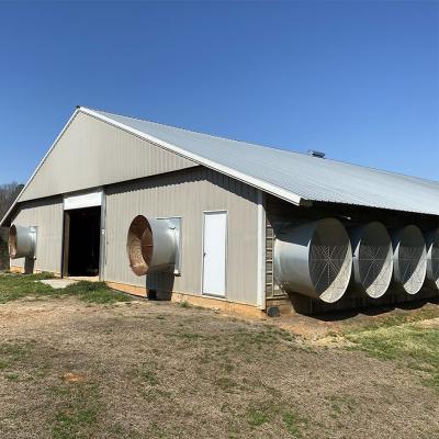 China Pre-engineered Galvanized Steel Breeding House with Insulated Roof for sale