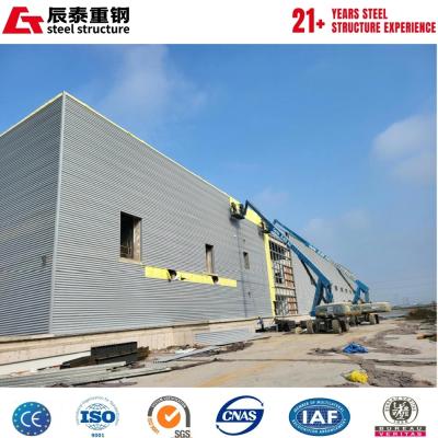 China Large span high bearing capacity prefabricated steel structure industrial building workshop for sale