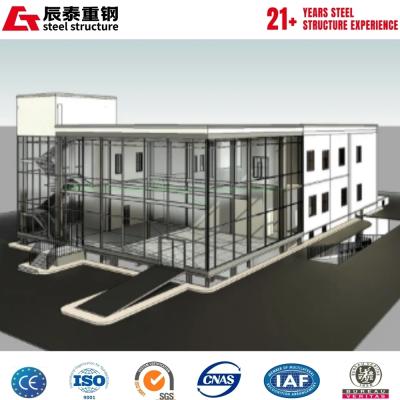 China Column-Free And Open Large-Span Design Steel Structure Car Showroom for sale