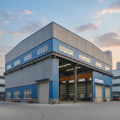 China Optional Thermal Insulation Steel Building Workshop Featuring Crane Option Designed for Industrial Storage Manufacturing and Heavy Duty for sale