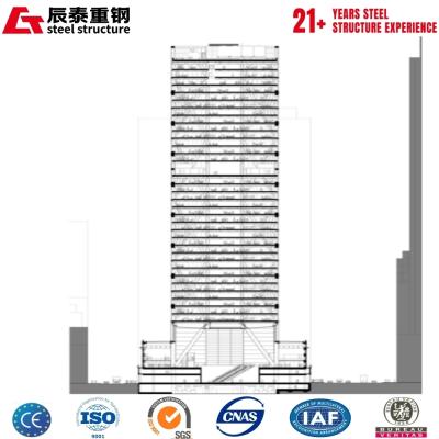 China Spacious Steel Structure High Rise Building On-Site-Friendly Earthquake-Resistant Prefabricated for sale