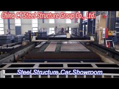 quick assemble steel structure car showroom modern spacious design