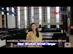 large span space hot-rolled galvanized steel structure hangar building with q355b quality