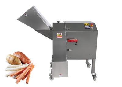 중국 아주 튼튼하 남새 가공 장비 포테이토는 스트립 절단기 1000KG/H를 주름잡습니다 판매용