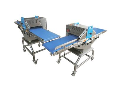 Cina 300 mm in-feed commercio carne di maiale strisce pancia di carne e cubo macchina di taglio 500 kg / h in vendita