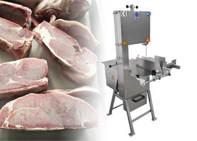 China High Speed Stainless Steel Frozen Meat Band Saw Cutting Machine With Pusher for sale