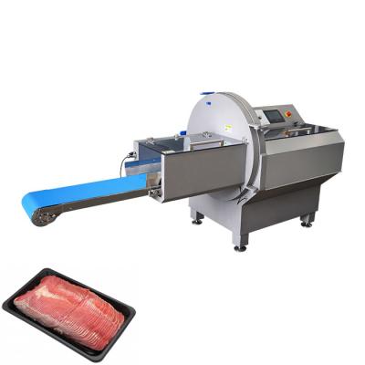 Cina Macchina per tagliare carne e tagliare la carne per tagliare la carne congelata con trasportatore di alimentazione in vendita