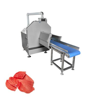 Cina Affettatrice orizzontale per carne JY-36K con nastro trasportatore di uscita per affettare manzo e maiale congelati in vendita