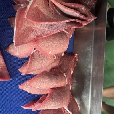 Cina Affettatrice orizzontale per carne JY-36K con nastro trasportatore di uscita per affettare manzo e maiale congelati in vendita