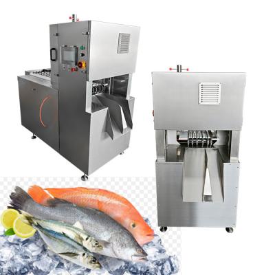 Cina Segatronchi verticale automatico a 6 lame per il taglio di pesce congelato con controllo touchscreen in vendita