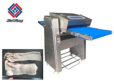 China Fully Automatic Pork Skin Remove Cutting Machine / Pig Meat Peeling Machine for sale