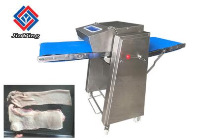 China Fully Automatic Pork Skin Remove Cutting Machine / Pig Meat Peeling Machine for sale