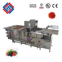 China 800kg/h Vegetable Cleaning Machine Stainless Steel Sand Blasting Surface 220V 380V for sale