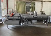 China 4.8KW Automatic Vegetable Washer 220V 380V Lettuce Cleaning Machine 4200mm for sale