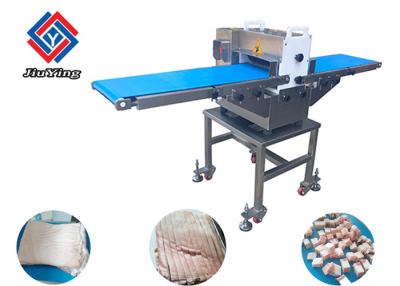 중국 500KG/H 육류 처리 기계 닭 절단기 날고기는 입방체 깎뚝써는 장비를 벗깁니다 판매용