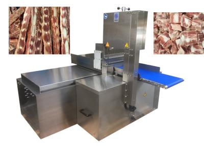 China Máquina de corte dobro automática da carne da máquina de corte da lâmina para a costeleta congelada de /Ribs/Pork da carne for sale