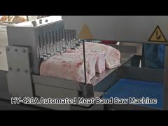 高速HY-420A 自動肉帯切断機 冷凍豚肉切断機