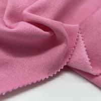 China Warm Cotton Polyester Brushed French Terry Fabric Solid Pattern for sale