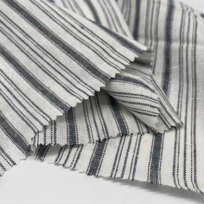 中国 染色した糸 亜麻 粘着性織物 A4 サイズ 143cm 195gm 70% 亜麻 30% Rayon S15-040 販売のため