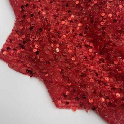 Cina Tissu di ricamo con maglia lucida per abbigliamento in vendita