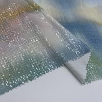 China Smooth Embroidered Fabric Glittering Pattern M13-012 for sale