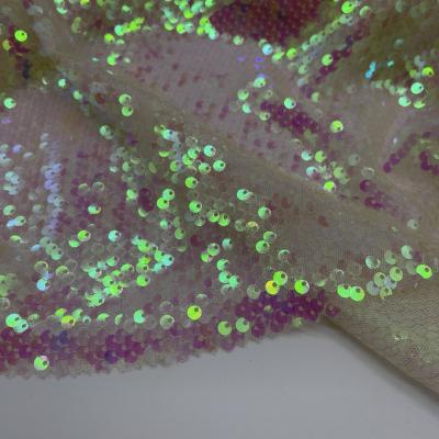 Cina Fabbricazione a base di tessuti di ricamo di sequine lisce in vendita