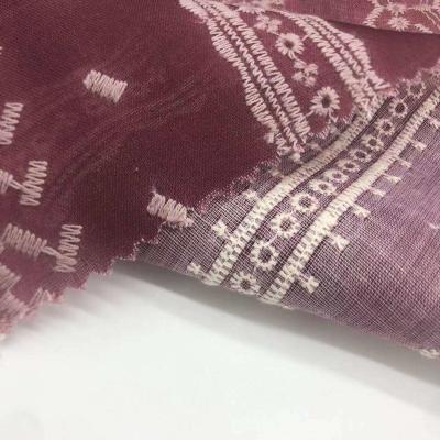 Cina Tissu di ricamo in cotone al 100% per modello di ricamo M04-LK009 in vendita