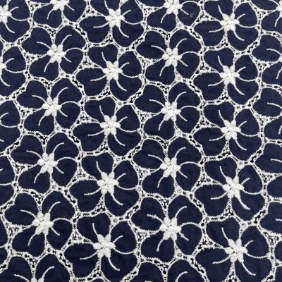 Cina Large area pattern in a variety of colors plain embroidery for girl daily dresses in vendita