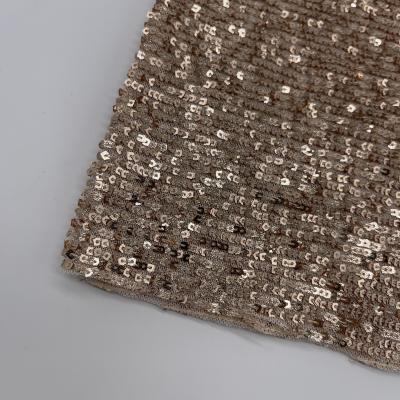 Cina Stoffa ricamata di paccole 95% P 5% SP colore oro per gonne di paccole in vendita