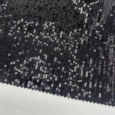 Cina Neat Black Sequins Embroidery Fabric 95% P 5% SP For Everything Goes With Dress in vendita